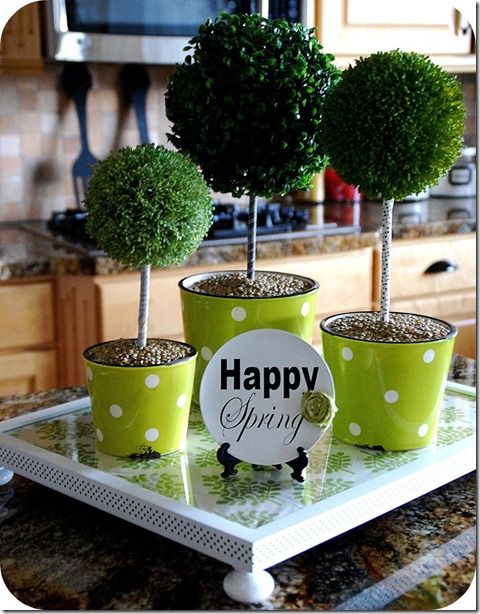 Spring Project – make a Washi Tape Topiary Centerpiece {tutorial}!